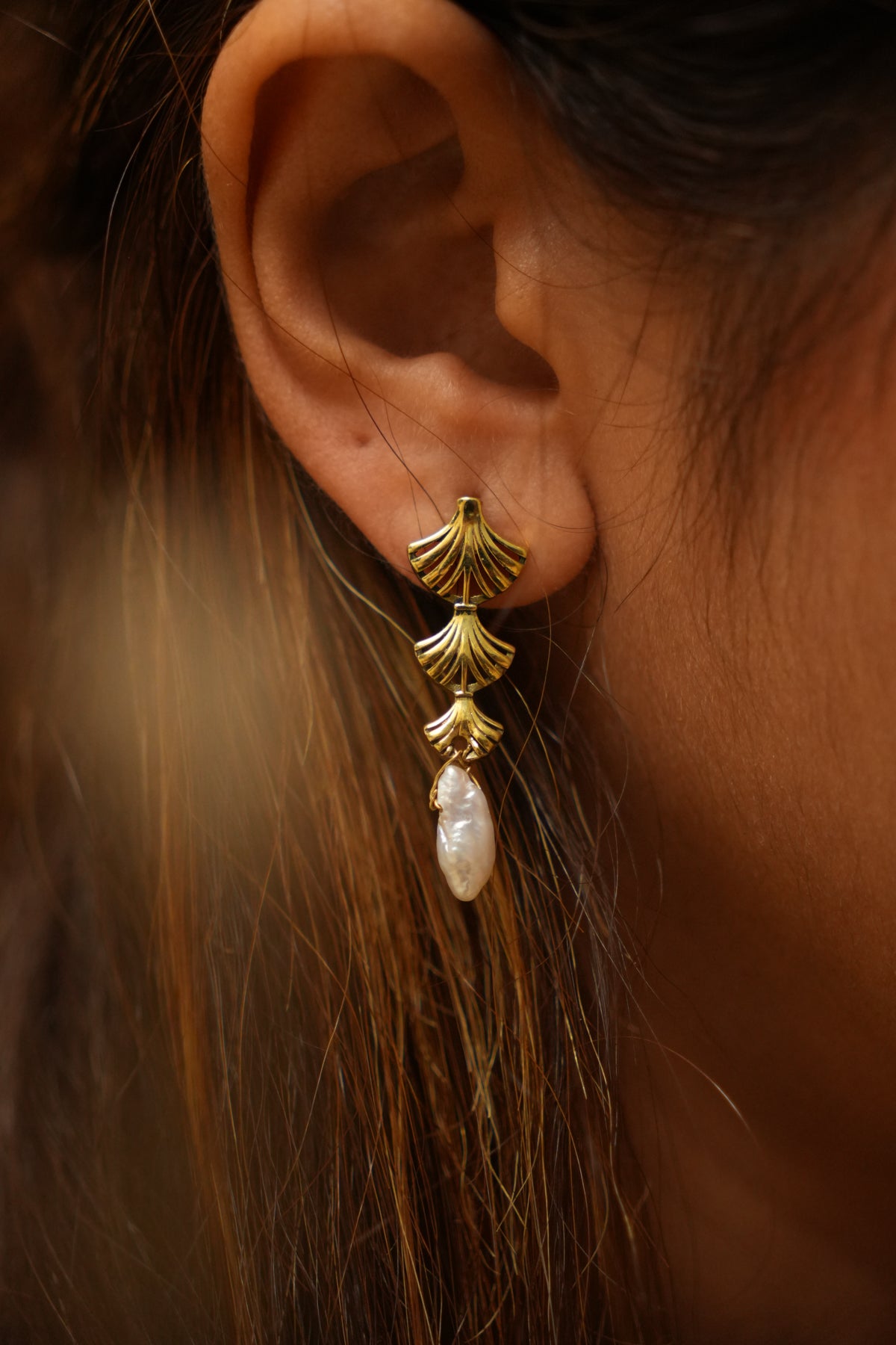 Sea drops river pearl studs – soulworks.co