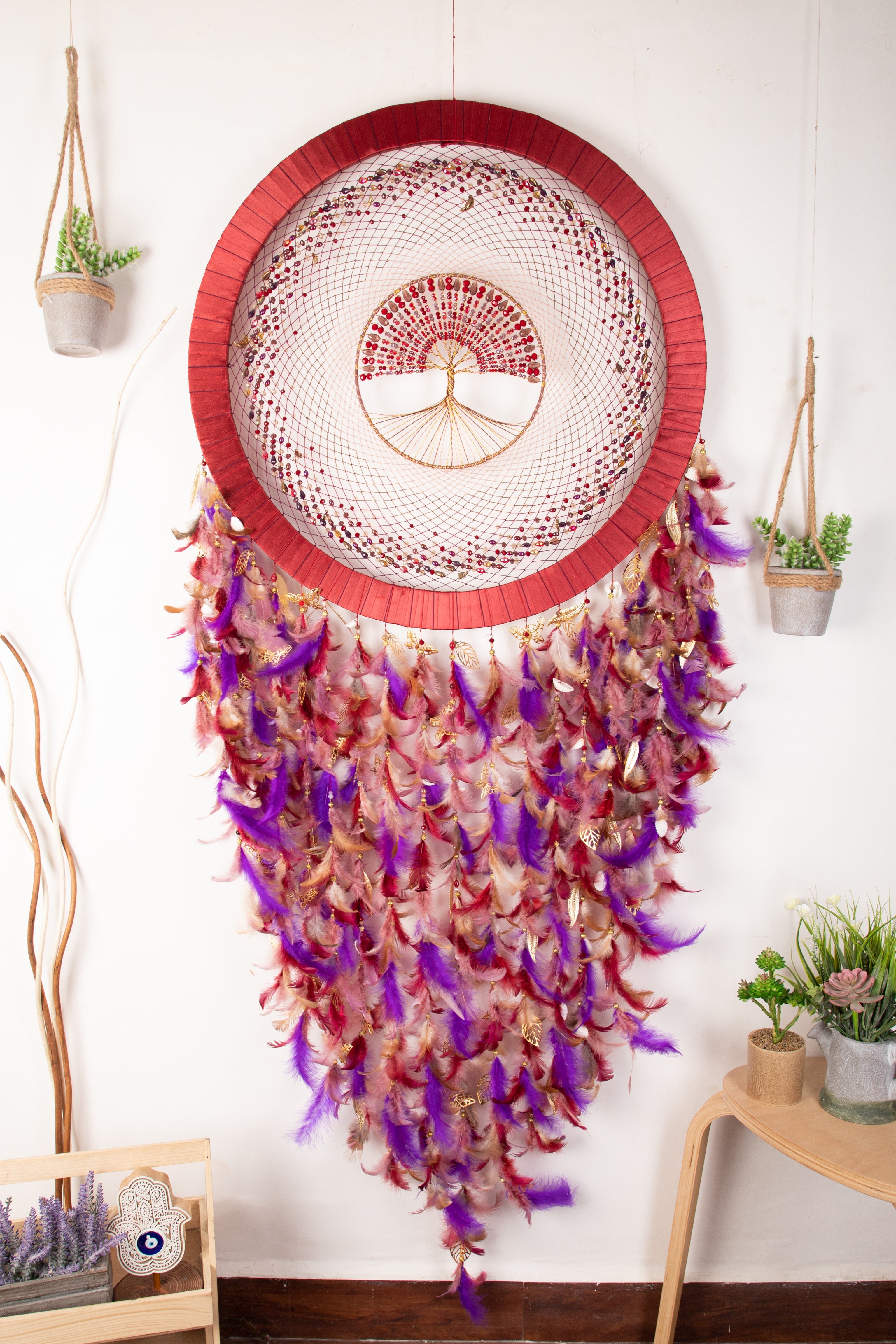 Shop the Exquisite Wise Pheonix Giant Tree of Life Dreamcatcher ...